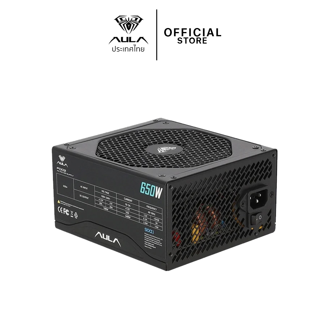 POWER SUPPLY (80 Plus Gold) 650W AULA FD02 MODULA – INTEK TRADING GROUP