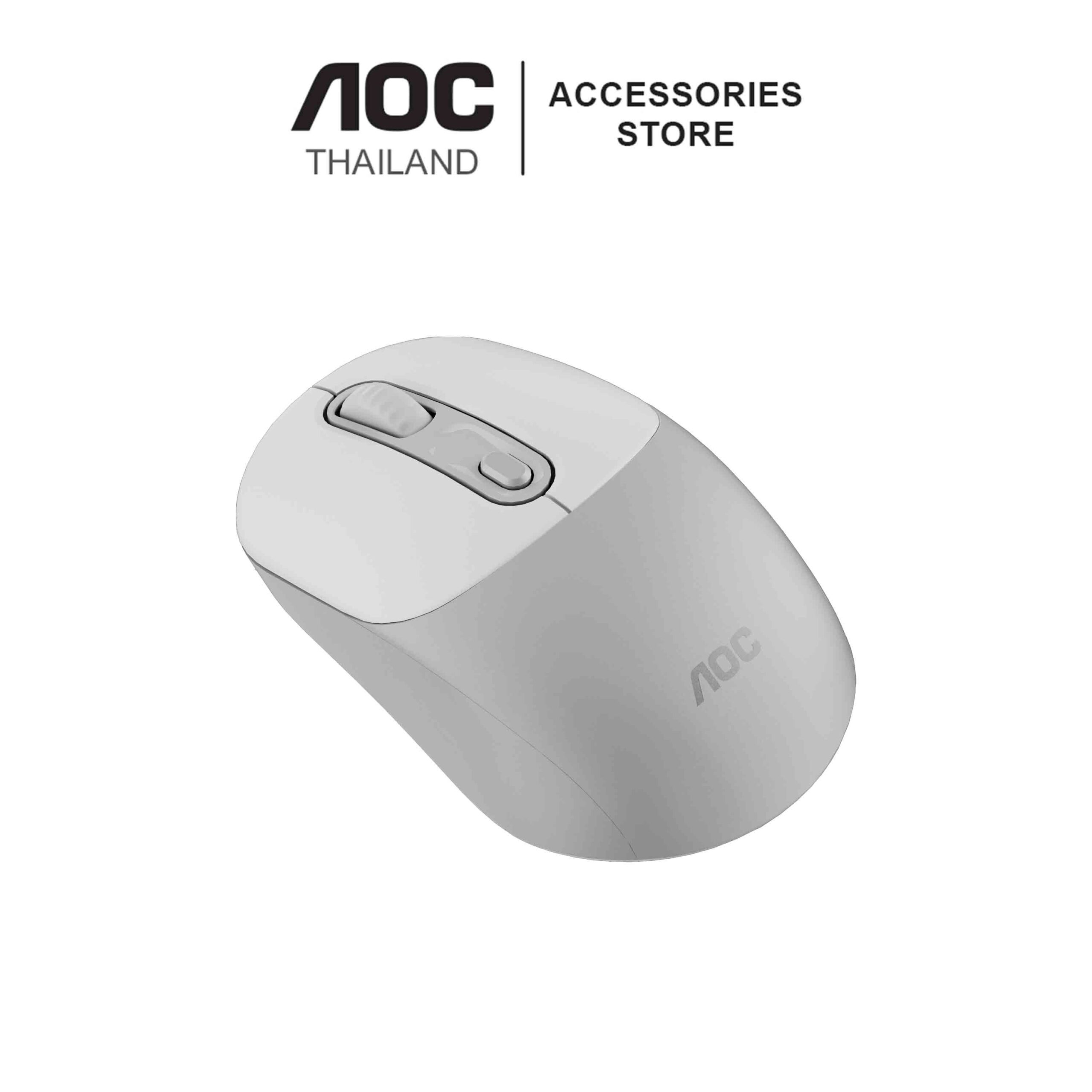 WIRELESS MOUSE (เมาส์ไร้สาย) AOC MS300 WHITE 2.4G+BT – INTEK TRADING GROUP